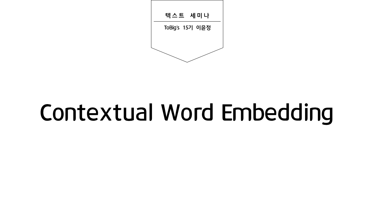 Lecture 13 – Contextual Word Embeddings